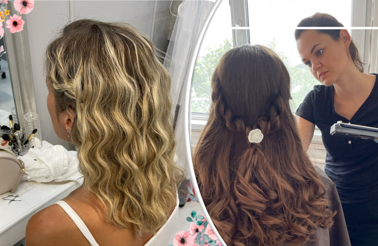 Komplett átváltozás smink és frizura készítéssel, profi fotózással